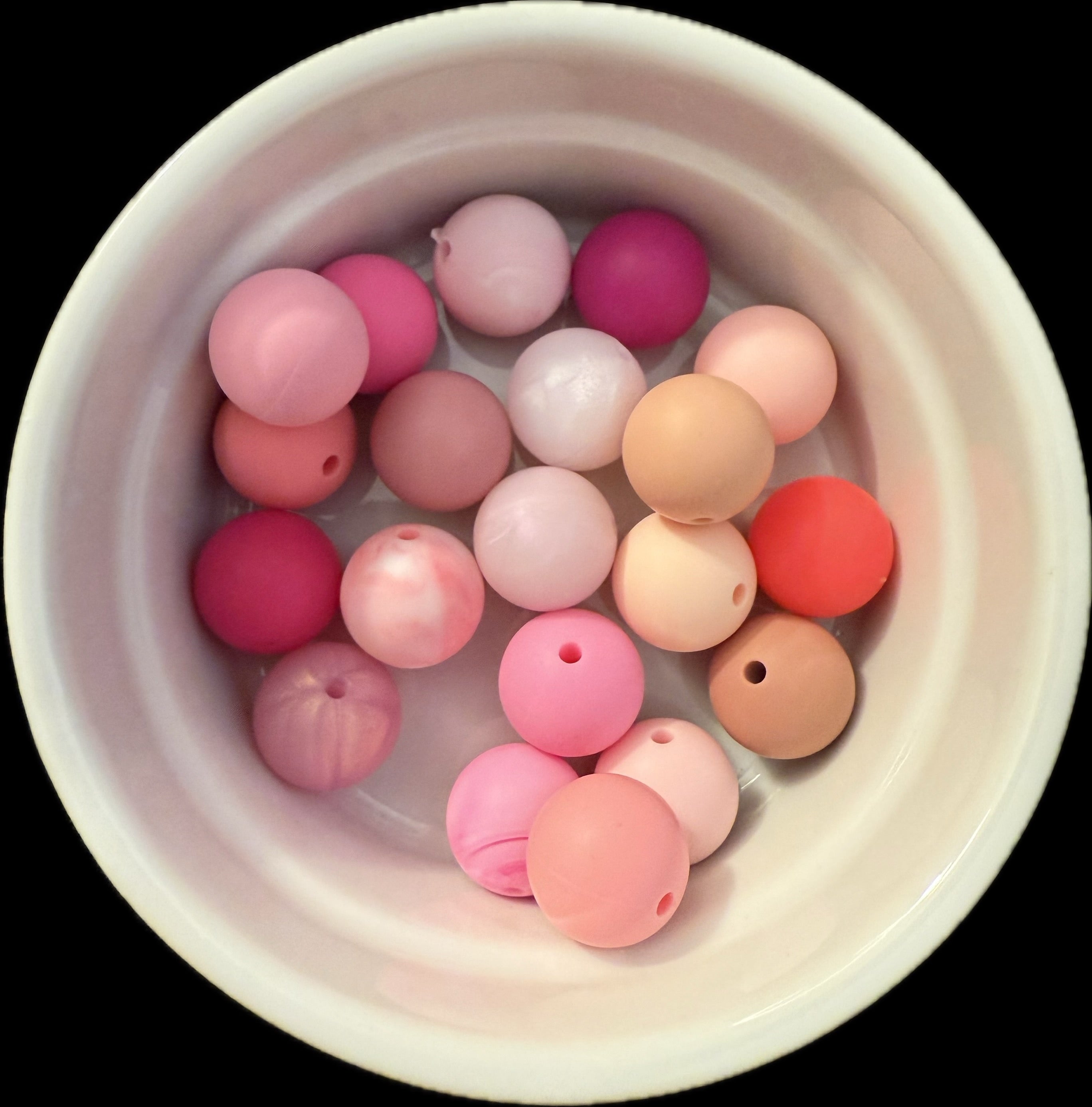 Solid Pink Beads – Sun & Sea Creative Designs